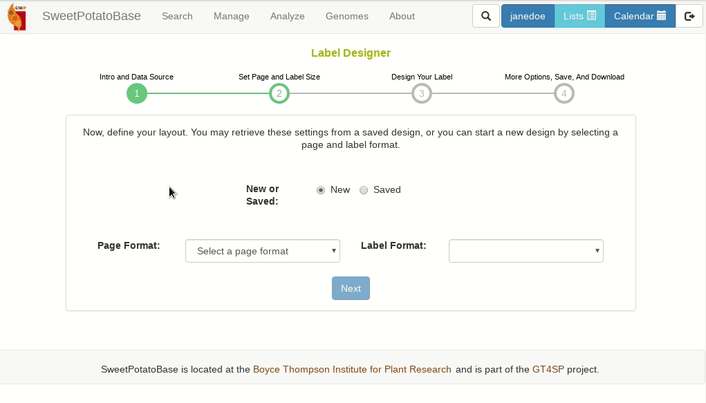 Chapter 15 Using the Label Designer | User Manual of Breedbase